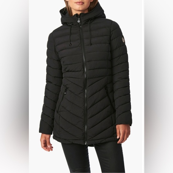 Bernardo | Jackets & Coats | Bernardo Packable Ecoplume Hooded Walker ...